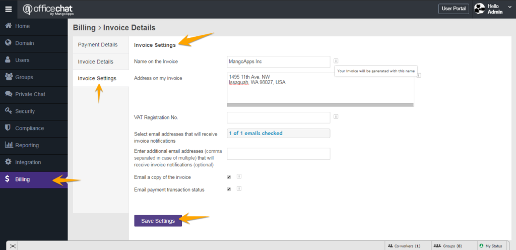 How do I change my billing contact information? (Updated)